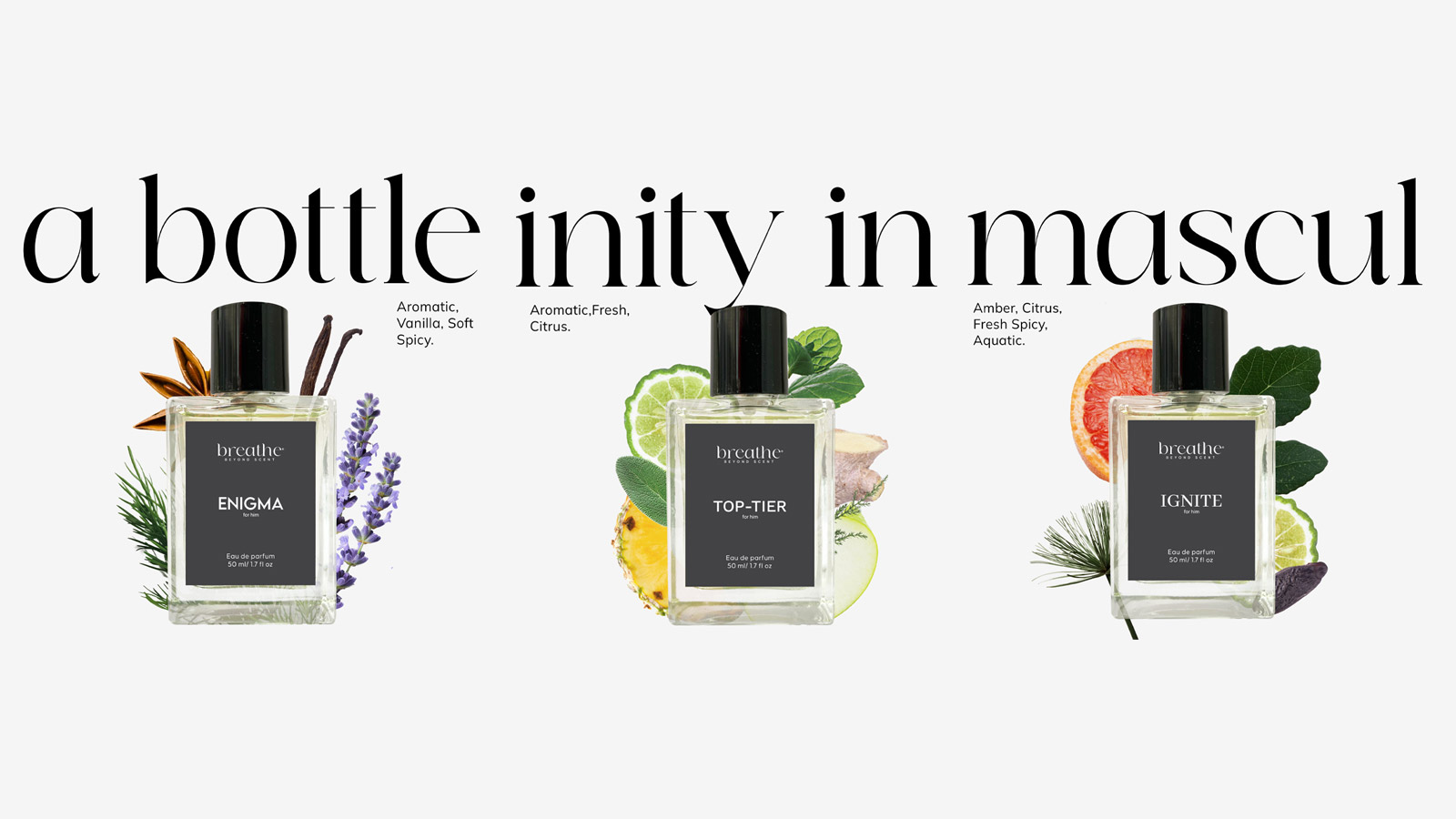 EAU DE PARFUM - Men - Breathe Fragrancces